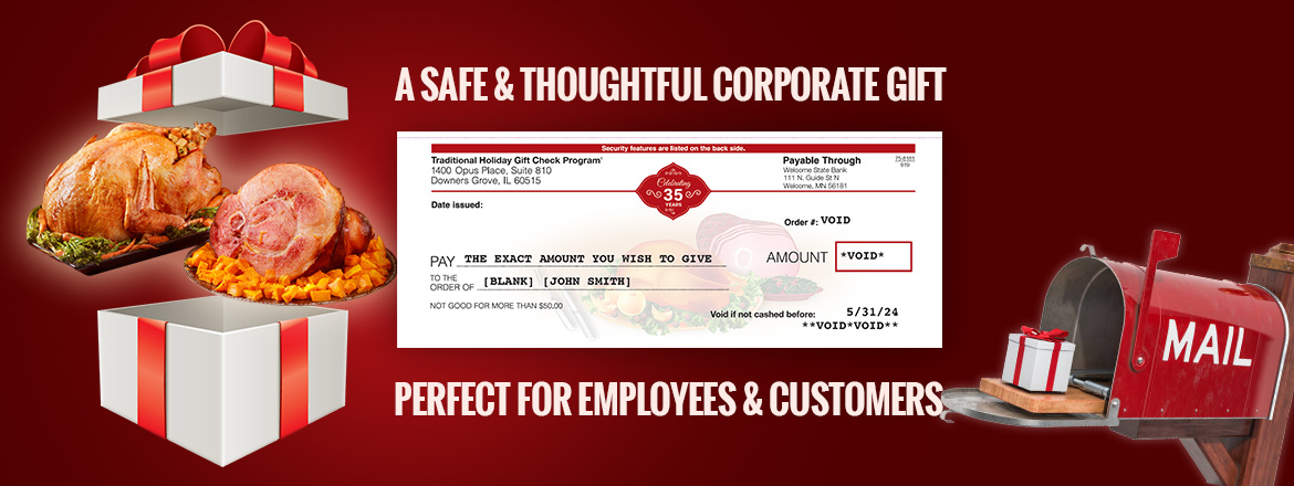 Holiday Gift Check Program - Ham & Turkey Gift Checks