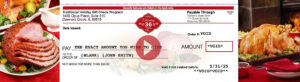 Holiday Gift Check Program - Ham & Turkey Gift Checks
